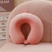 China Knitted Cover Memory Foam Customized U Shaped Travel Pillow for Car Neck Comfortable for sale