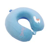 China Portable Office Nap U-Shaped Memory Foam Neck Pillow with Cartoon Design and Anti-Static for sale