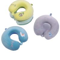 China Portable Office Nap U-Shaped Memory Foam Neck Pillow with Cartoon Design and Anti-Static for sale