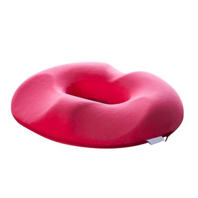 China Printed Coccyx Ergonomic Memory Foam Chair Seat Cushion for Improved Blood Circulation for sale