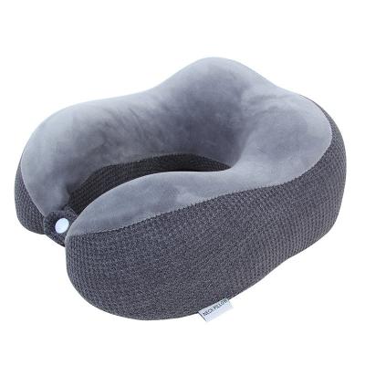 China 100% Polyester Fiber Filling U-Shaped Memory Foam Slow Rebound Neck Pillow for Travel for sale