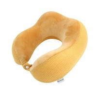 China 100% Polyester Fiber Filling U-Shaped Memory Foam Slow Rebound Neck Pillow for Travel for sale