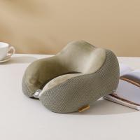 China 100% Polyester Fiber Filling U-Shaped Memory Foam Slow Rebound Neck Pillow for Travel for sale