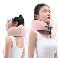 China Polyester/Cotton Memory Foam U-Shape Neck Pillow for Head and Neck Support on Plane for sale