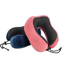 China U-shaped pillow memory cotton travel neck protect pillow set for travel comfort for sale