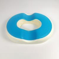 China Memory Foam Donut Cushion Pillow Posture Correction and Hemorrhoid Relief Gel Seat Pad for sale