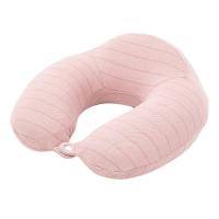 China Travel in Comfort with Memory Foam U-Shaped Neck Pillow and Eye-Catching Striped Design for sale