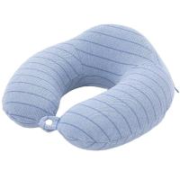 China Travel in Comfort with Memory Foam U-Shaped Neck Pillow and Eye-Catching Striped Design for sale