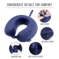 China Memory Foam Polyurethane Foam Filling Material U-shaped Neck Support Pillow for Trips for sale