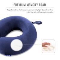 China Memory Foam Polyurethane Foam Filling Material U-shaped Neck Support Pillow for Trips for sale