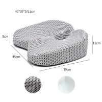 China Breathable Square Memory Foam Seat Cushion and Pillow for Comfortable Seating Support for sale