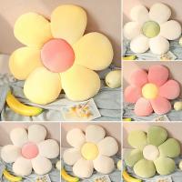 China Office Chair Creative Futon Anti-Bacteria Sunflower Throw Pillow with Small Daisy for sale