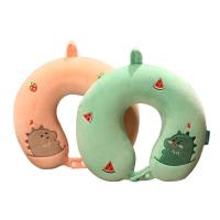 China Custom Plush Car Massage Neck Pillow with Memory Foam Filling and Removable Washable Case for sale