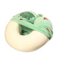 China Custom Plush Car Massage Neck Pillow with Memory Foam Filling and Removable Washable Case for sale