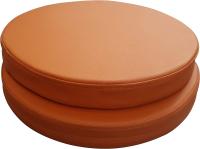 China Frabury 2 Pack Round Leather Seat Cushions 16x2 Inch Blue OEM ODM Yes More comfortable for sale