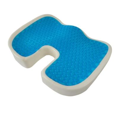 China Customized Wash label Design U-Shape Gel Memory Foam Coccyx Cushion for Tailbone Pain for sale