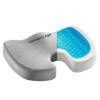 China Customized Wash label Design U-Shape Gel Memory Foam Coccyx Cushion for Tailbone Pain for sale