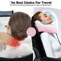 China 200TC Memory Foam Neck Pillow The Perfect Travel Companion for Airplane Head Support for sale