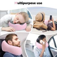 China 200TC Memory Foam Neck Pillow The Perfect Travel Companion for Airplane Head Support for sale