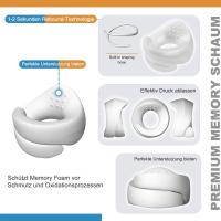 China Anti-Static Cervical Orthopedic Foam Neck Pillow for Comfortable Sleep on Airplanes for sale