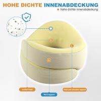 China Anti-Static Cervical Orthopedic Foam Neck Pillow for Comfortable Sleep on Airplanes for sale