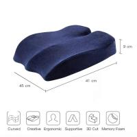 China Adult Coccyx Seat Cushion with Customized Wash Label and Bamboo Charcoal Memory Foam for sale