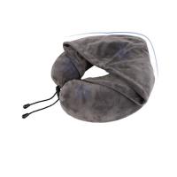 China Customized PU U Shaped Hoodie Travel Pillow with Memory Foam Neck and Shoulder Support for sale
