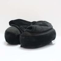 China Customized PU U Shaped Hoodie Travel Pillow with Memory Foam Neck and Shoulder Support for sale