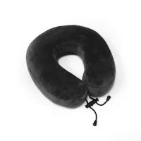 China Customized PU U Shaped Hoodie Travel Pillow with Memory Foam Neck and Shoulder Support for sale