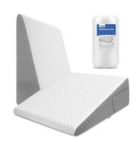 China Custom Logo Accepted OBLONG Wedge Pillow Leg Cushion for Hip Preparation and Sleep for sale