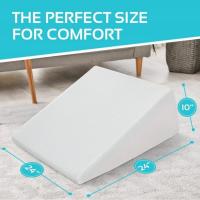 China Custom Logo Accepted OBLONG Wedge Pillow Leg Cushion for Hip Preparation and Sleep for sale