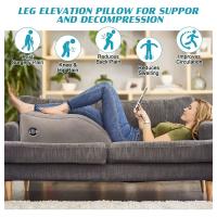 China Portable Flocking Leg Foot Pillow for Inflatable Sofa Bedding 0.5-1 Kg Memory Foam for sale