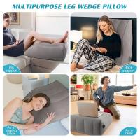China Portable Flocking Leg Foot Pillow for Inflatable Sofa Bedding 0.5-1 Kg Memory Foam for sale