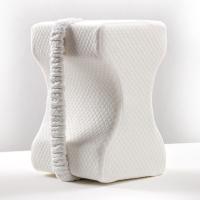 China 100% Cotton Memory Foam Knee Pillow for Pregnant Women OBLONG Knitted Design for sale