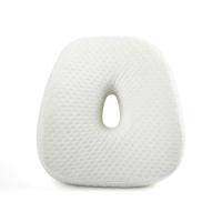 China Orthopedic Memory Foam Knee Pillow with Washable Velboa Cover and Embroidered Pattern for sale