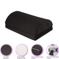China Non-Slip Soft Velvet Foot Rest Under Desk Cushion Pillow for Ergonomic Office Comfort for sale