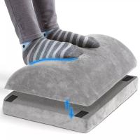 China Non-Slip Soft Velvet Foot Rest Under Desk Cushion Pillow for Ergonomic Office Comfort for sale