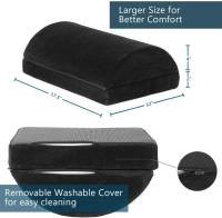 China Non-Slip Soft Velvet Foot Rest Under Desk Cushion Pillow for Ergonomic Office Comfort for sale