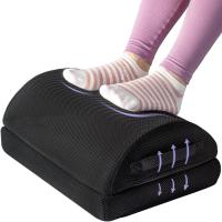 China Under Desk Memory Foot Rest with Adjustable Height and Multi-functional Features for sale
