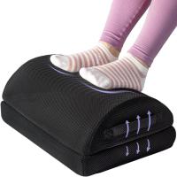 China Office Home Airplane Sleeping Foot Rest Pillow with Adjustable Foam and Mesh Material for sale