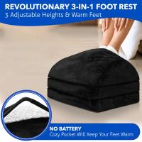 China Customized Color Avalibaled 2022 Tall Adjustable Foot Rest Under Desk cushion for Warm Cozy Feet for sale