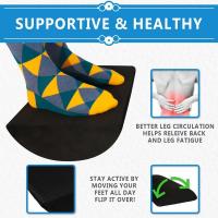 China Office Footrest Memory Foam Cushion for Home and Work Black 3D Mesh Customized Color for sale