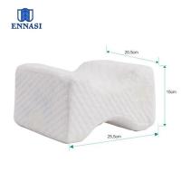 China Customized Logo Accepted Ergonomic Design Knitted Cover Memory Foam Leg Rest Wedge Pillow for sale