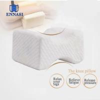 China Customized Logo Accepted Ergonomic Design Knitted Cover Memory Foam Leg Rest Wedge Pillow for sale