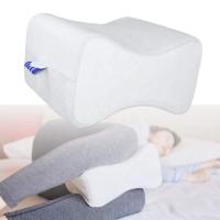 China Orthopedic Knee Pillow for Side Sleepers 26*20*16cm Hypoallergenic Cover Customizable for sale