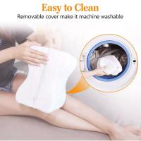 China Orthopedic Knee Pillow for Side Sleepers 26*20*16cm Hypoallergenic Cover Customizable for sale