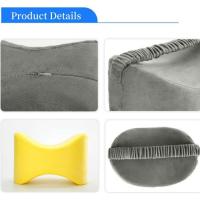 China 60 Fabric Count Memory Foam Reversible Contour Orthopedic Leg Knee Pillow for sale