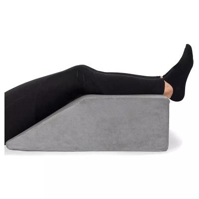 China Adjustable Posture Wedge Crushed OBLONG Memory Foam Leg Support Pillow for Bed for sale