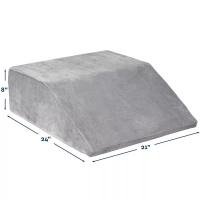 China Adjustable Posture Wedge Crushed OBLONG Memory Foam Leg Support Pillow for Bed for sale