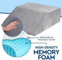 China Adjustable Posture Wedge Crushed OBLONG Memory Foam Leg Support Pillow for Bed for sale